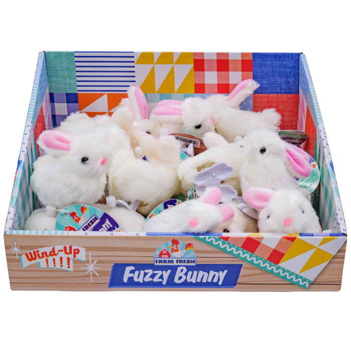 Farm Fresh Fuzzy Bunny Wind Up – Toysmith
