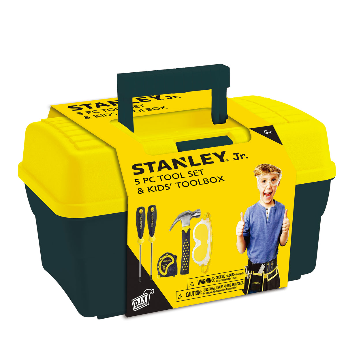 Stanley Jr. 5 Piece Tool & Toolbox Set – Toysmith